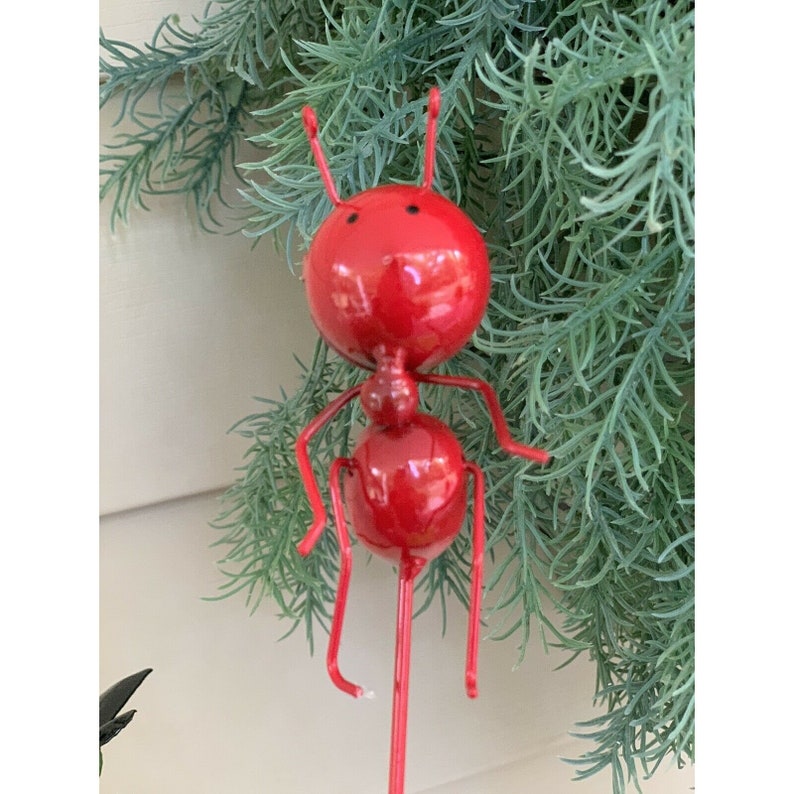 Fire Ant Metal Garden Pick Metal Garden Pick 12-3/4" Flower Pot Stake ...