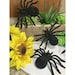 4 Pc 7 Black Fuzzy Tarantula Spider Realistic Tarantula - Etsy