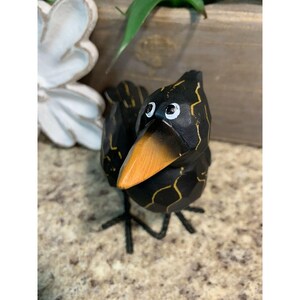 2pc Judgemental Bird Hobby Lobby Black & Orange Crows Fall Decor-right ...