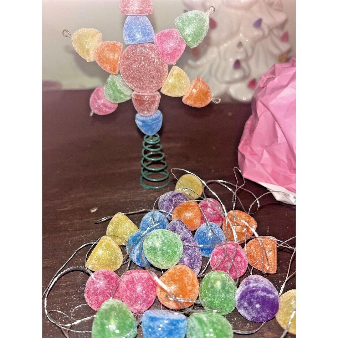 1/2" Mini Gumdrop Tree Topper Miniature Gumdrop + 24 Mini Gumdrop ...