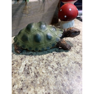 Terrapin 6.5" Garden Turtle Figurine Reptile Garden Turtle Crawling ...