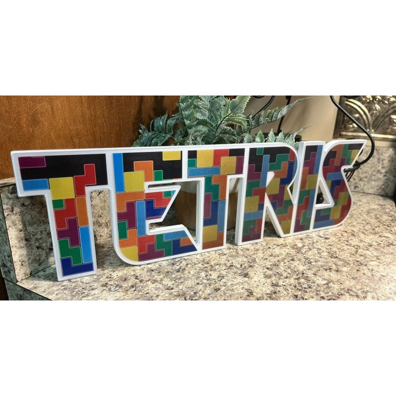Tetris Lenticular Wood Wall Decor Wall Shelf Sitter Wood - Etsy