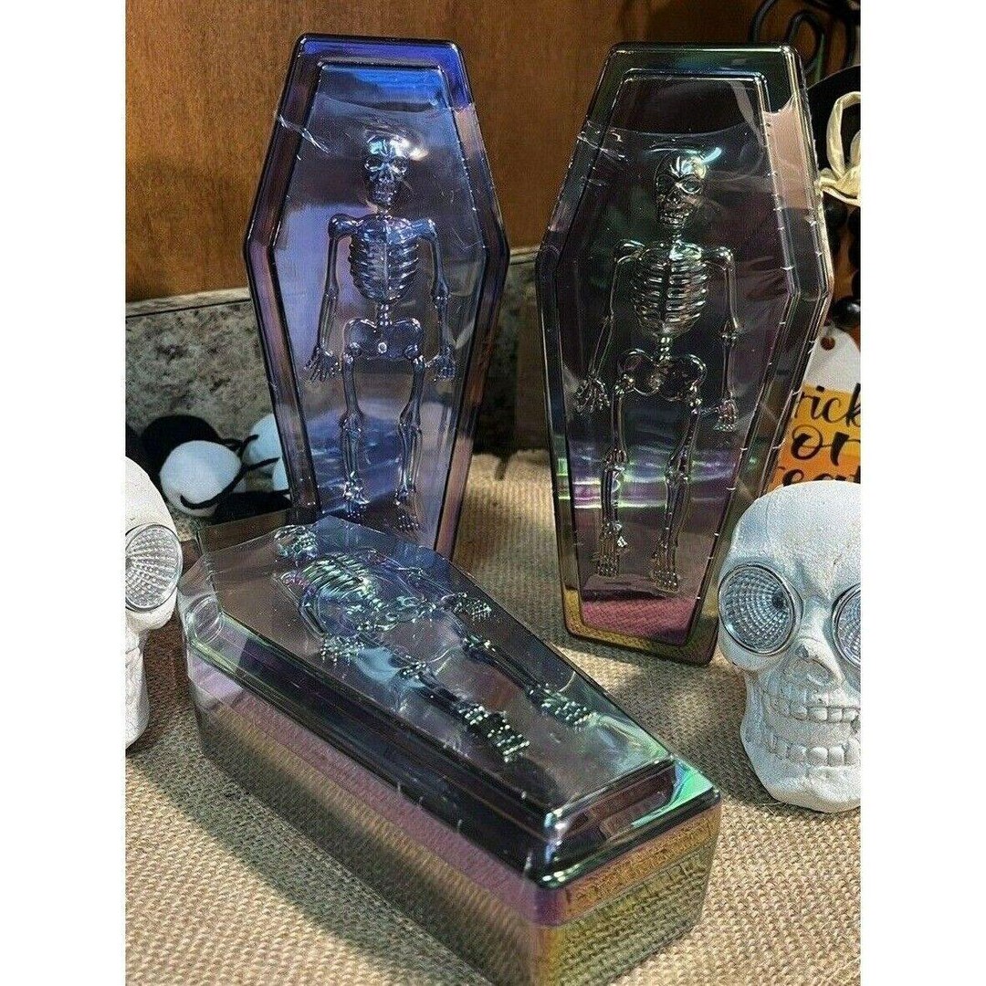 3x Coffin Treat Box Container Craft Casket Halloween Coffins 7.6 ...
