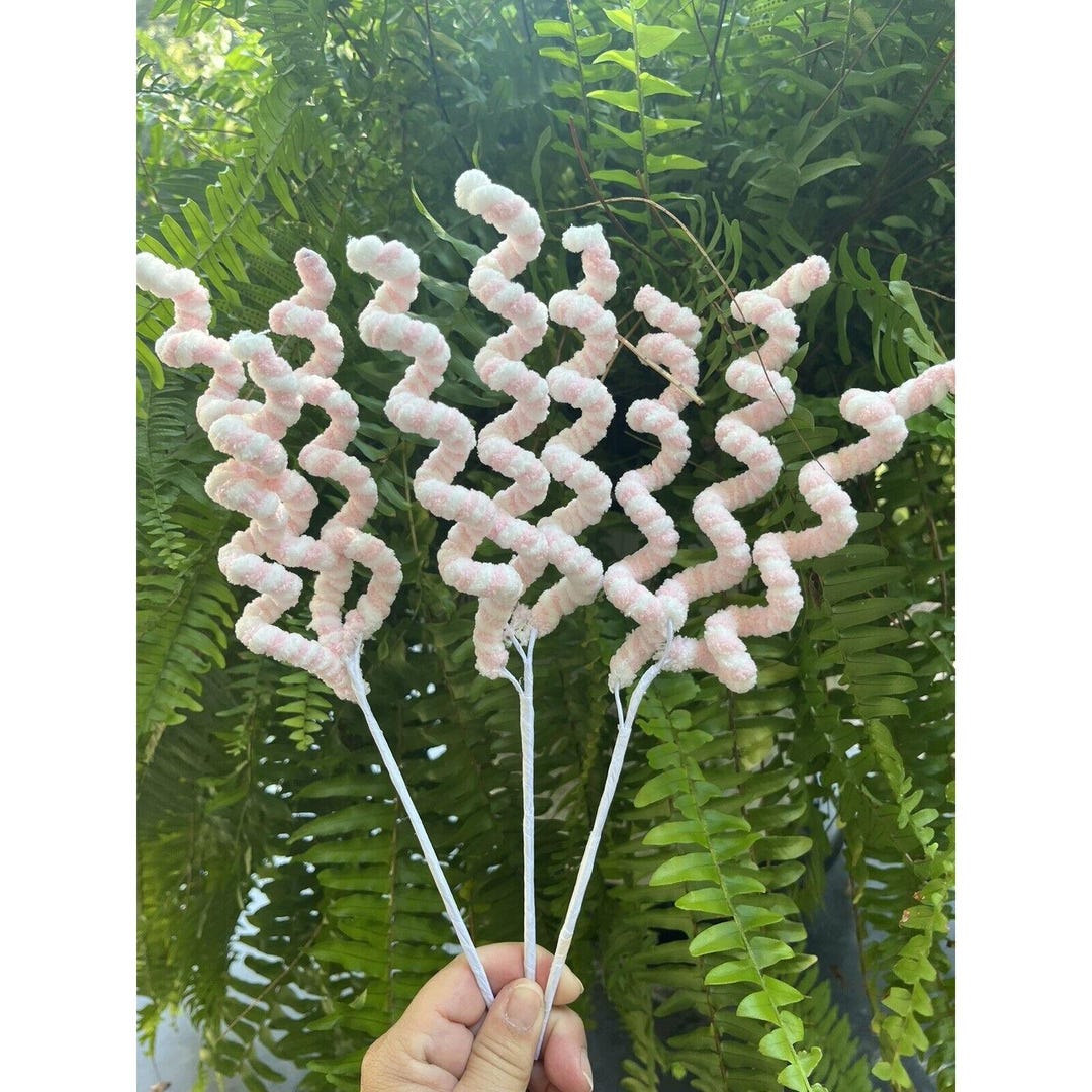 3pcs Christmas Holiday Pastel Pink Candy Cane Peppermint Twirl ...