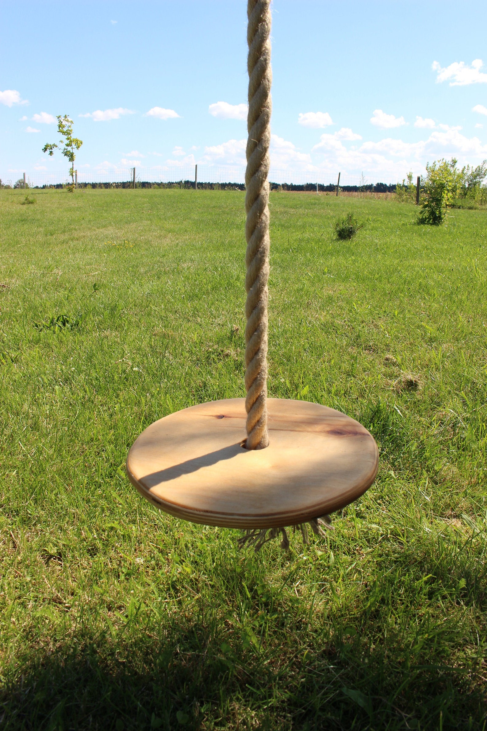 Round Disc Tree Rope Swing Kids Indoor Wood Swing Adult or - Etsy