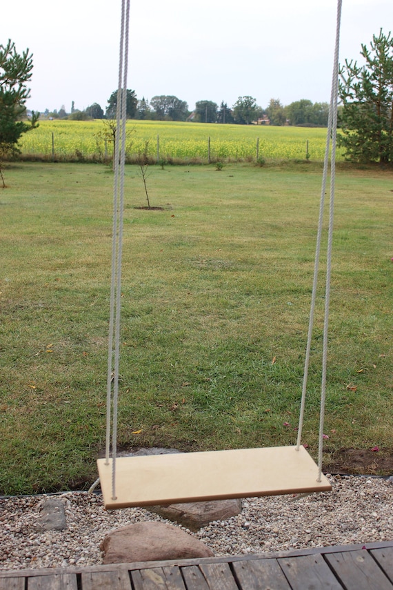 Birch Plywood Swing With Rope for Adult or Children Wooden | Etsy