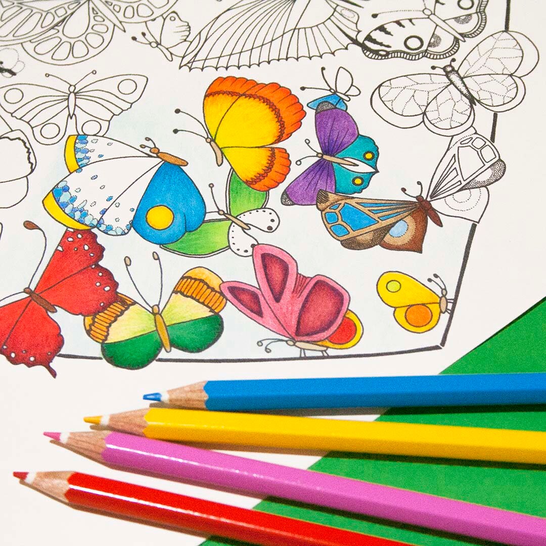 Butterfly Coloring, Printable Coloring, JPG/PDF Butterfly Heart - Etsy