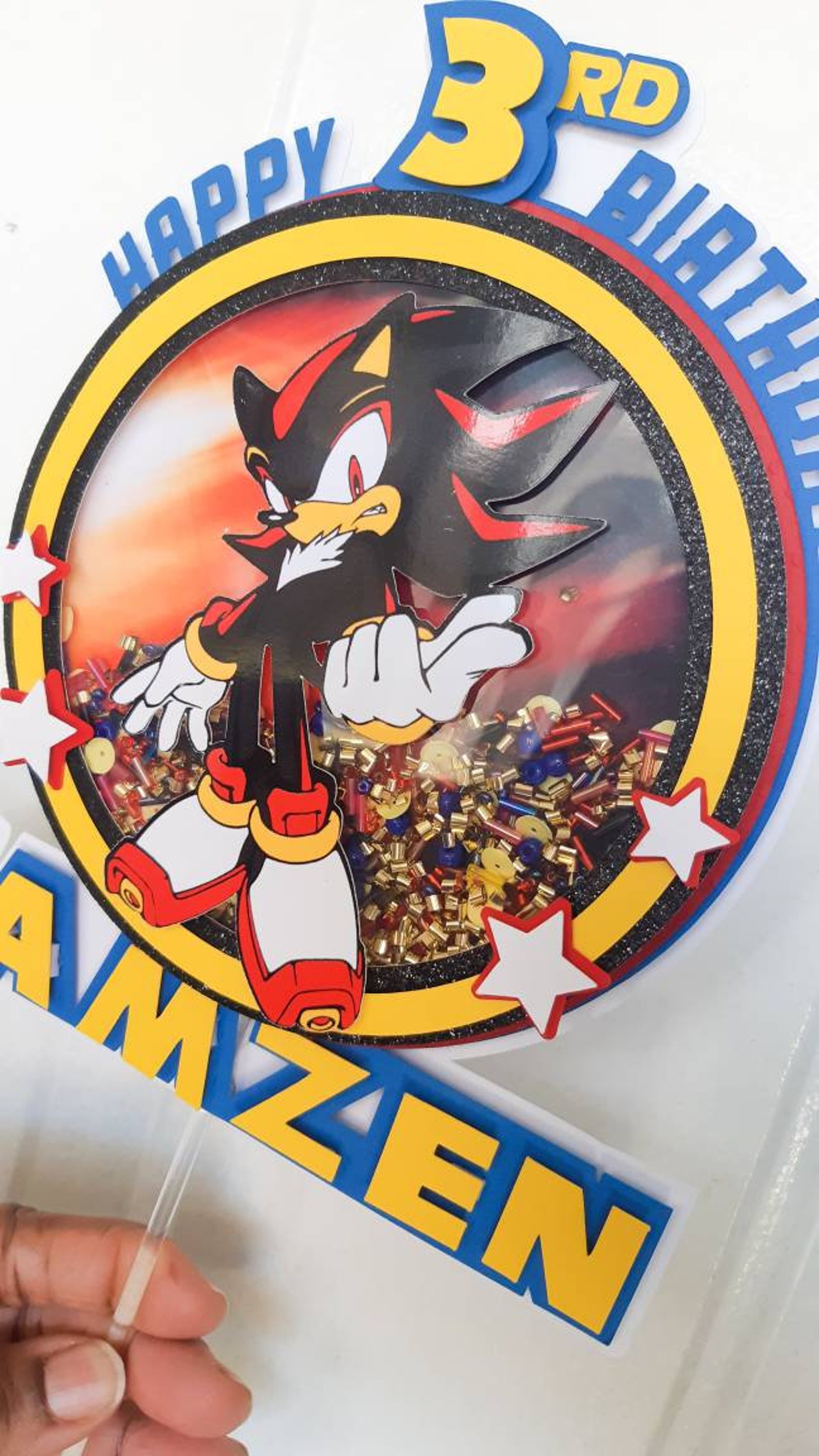 Shadow the Hedgehog Sonic Tails Knuckes Cake Topper | Etsy