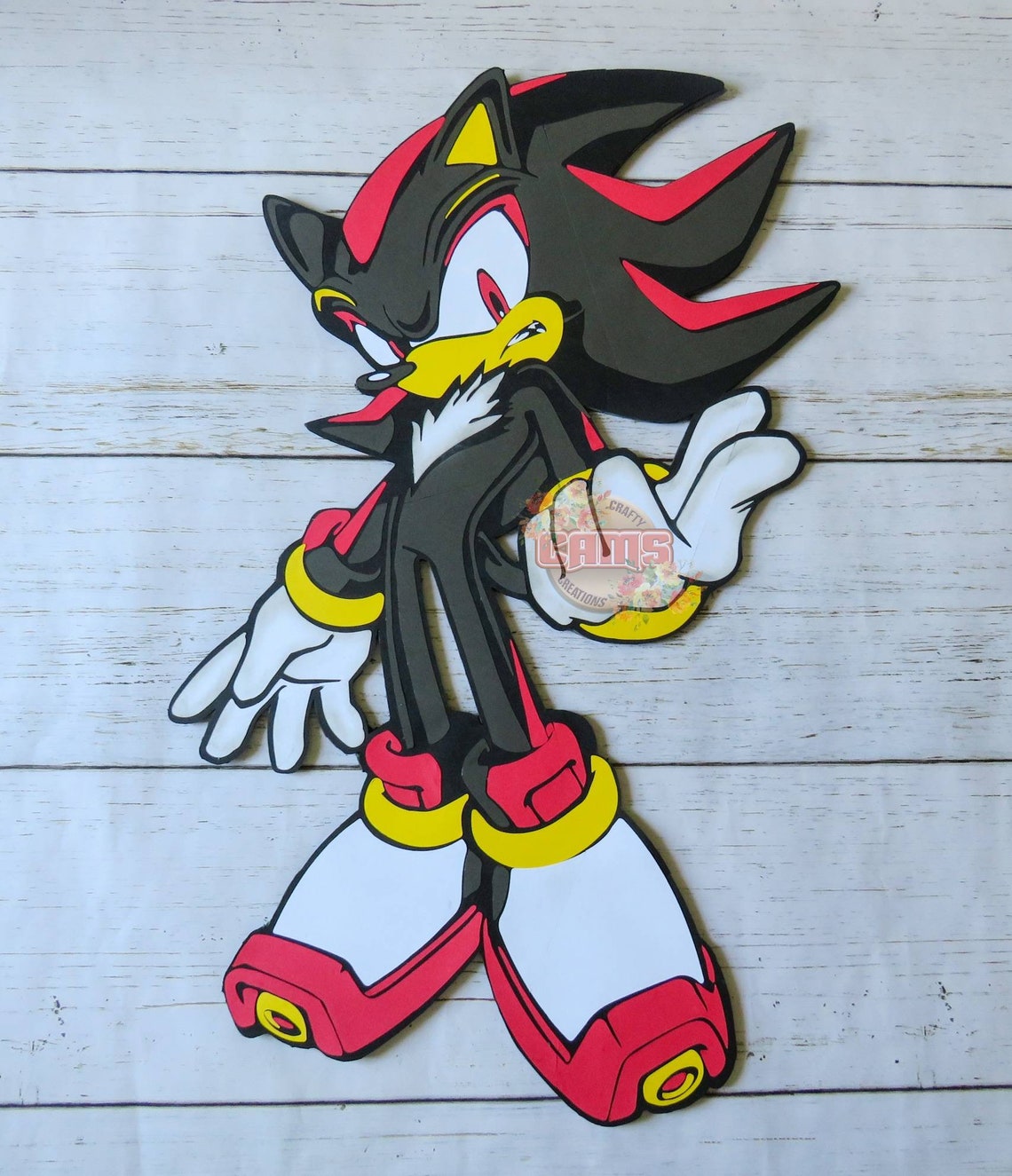 Shadow the hedgehog Sonic Tails Shadow large cutout | Etsy