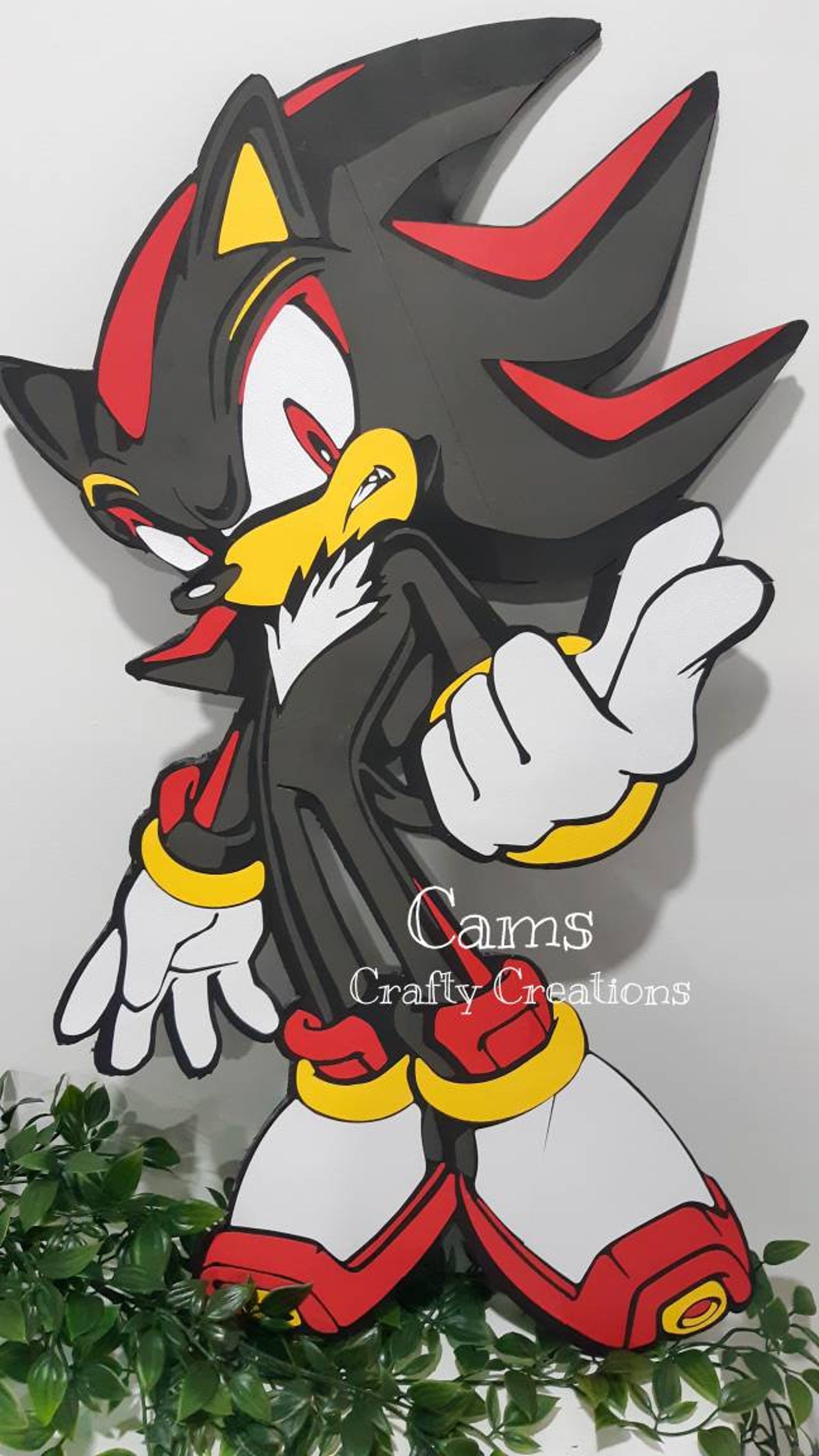 Shadow the Hedgehog Sonic Tails Shadow Large Cutout | Etsy Australia