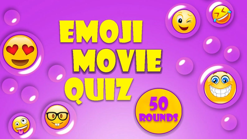 Emoji Movie Quiz Family Party Quiz Quiz Game Virtual - Etsy