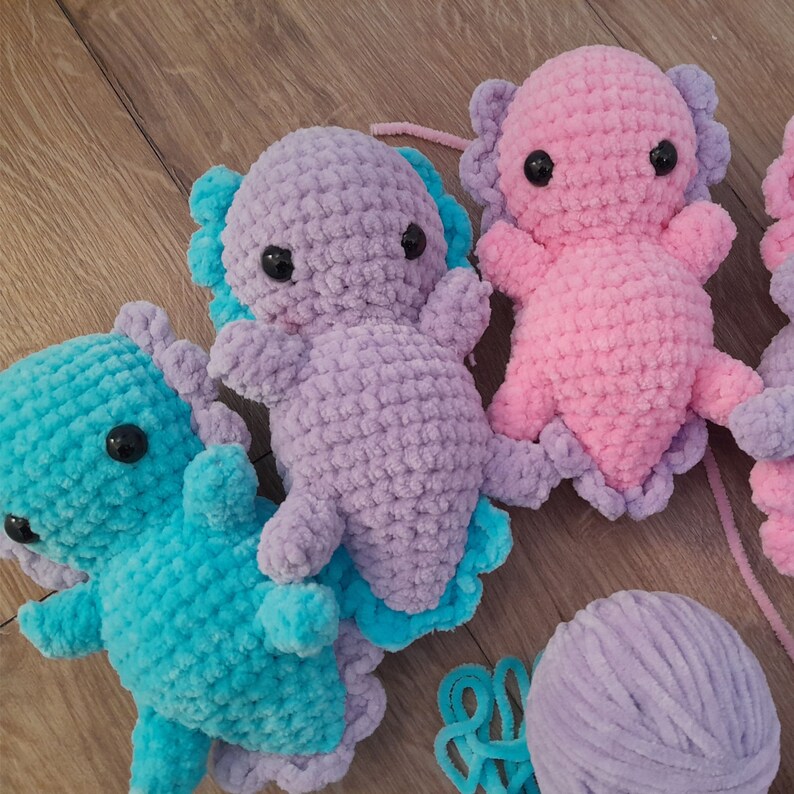 Velvet Axolotl Crochet Pattern Crochet Amigurumi Pattern Crochet ...
