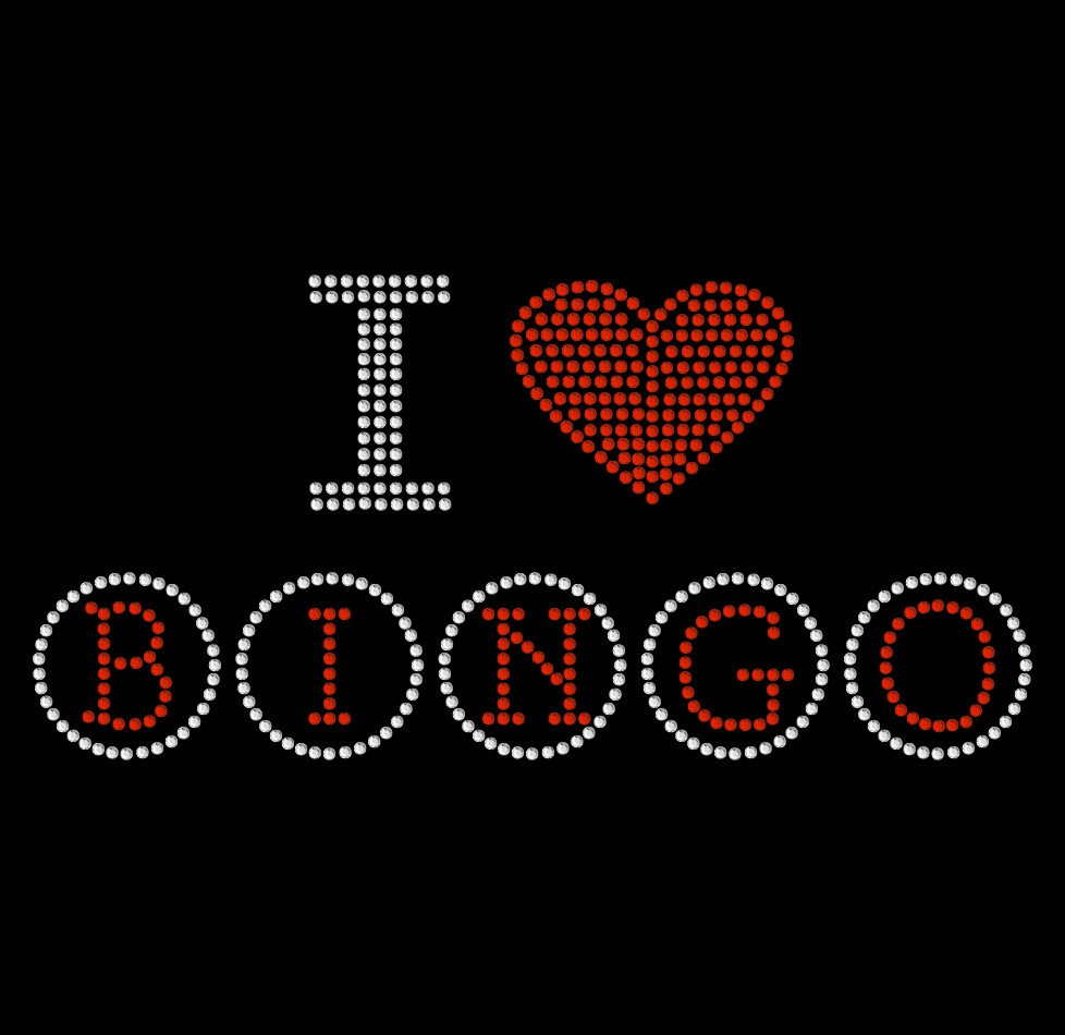 Bingo Rhinestone Template Digital Download - Svg, Png, Eps, Cdr - Etsy
