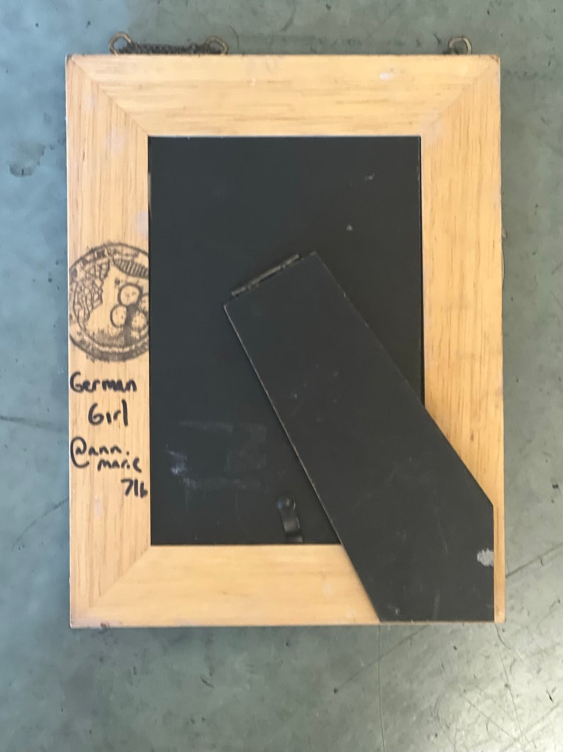 German Girl Picture Frame - Etsy