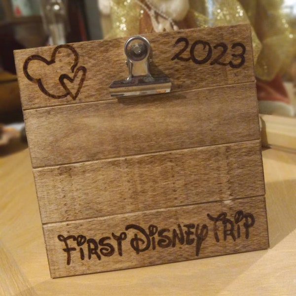Wood Disneyland Frame - Etsy