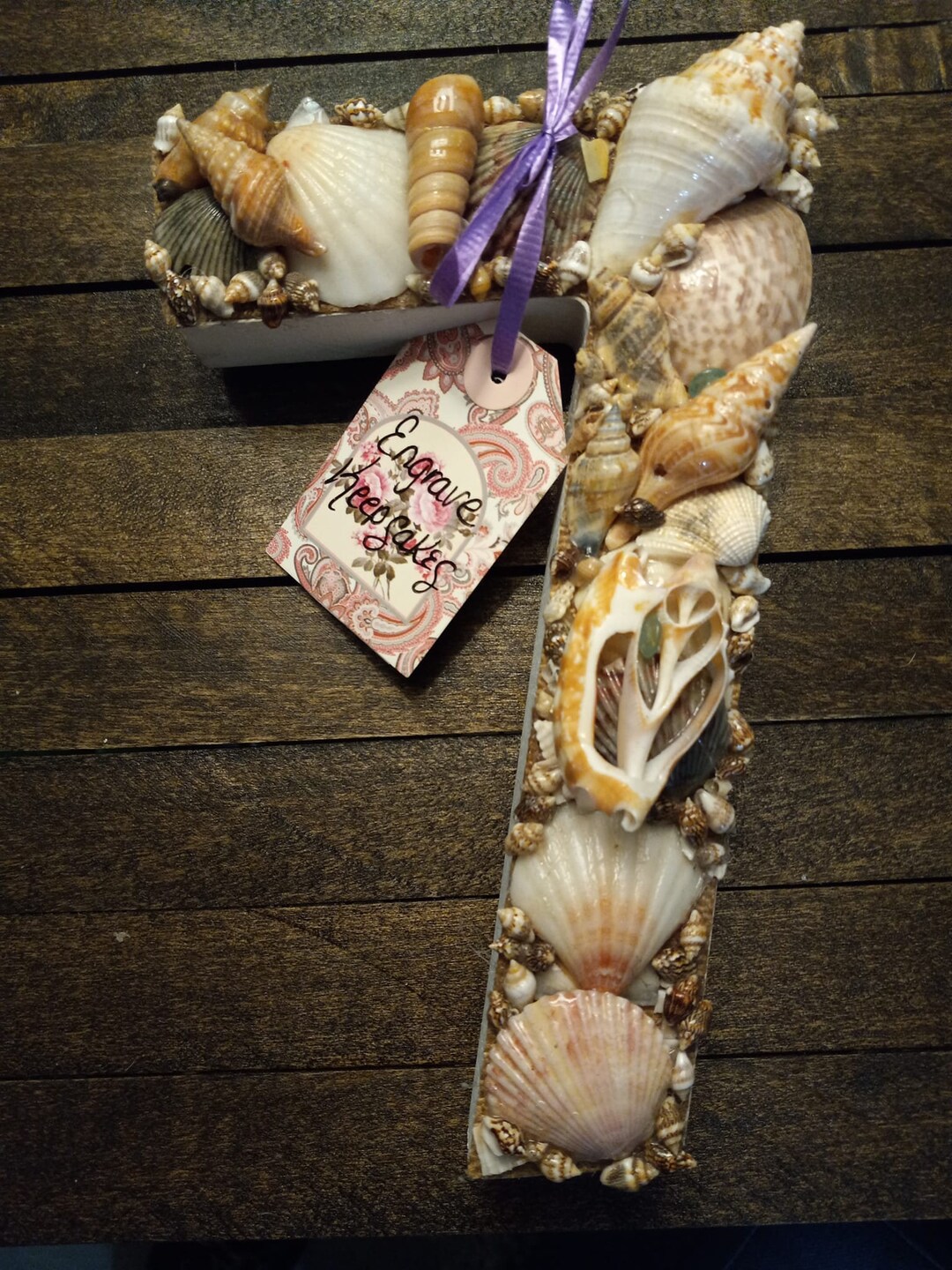 8 Number 7 Handmade Sea Shell Nautical Beach Theme / House / Condo ...