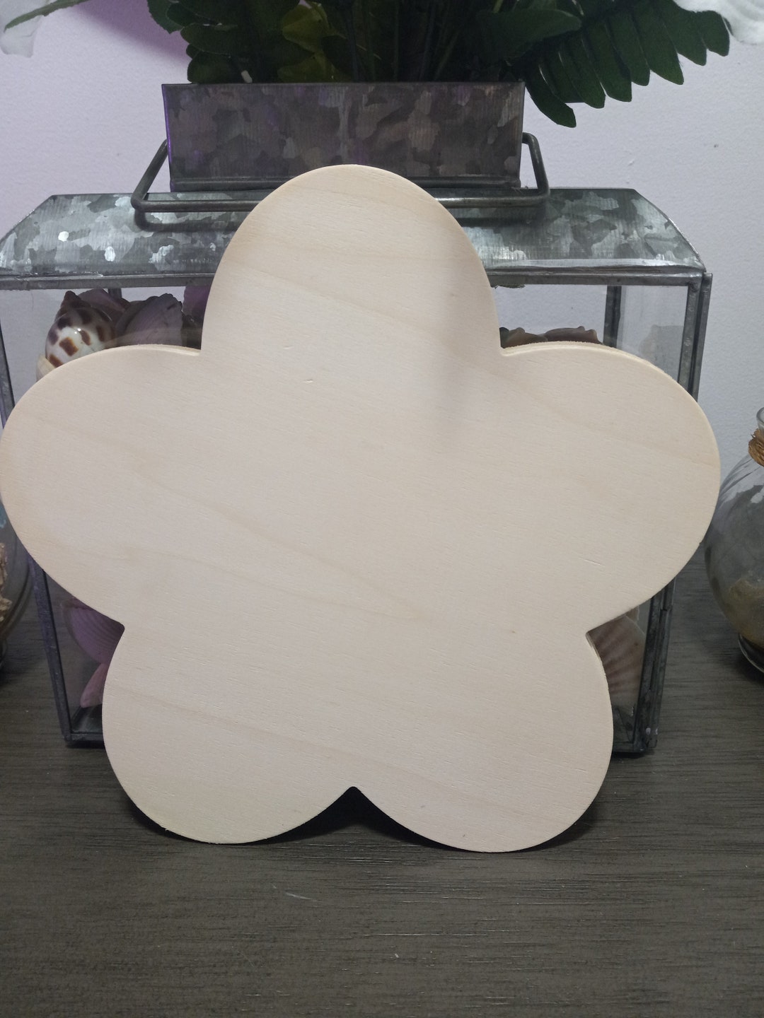 Set of 3 9 7/8 Unfinished Wood Flower Sign / DIY Craft Supply - Etsy