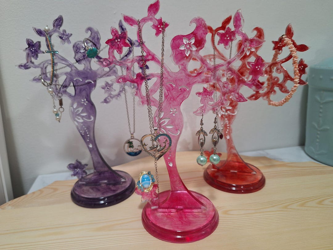 Handcrafted Resin Art Mermaid Earring Holder / Jewelry Display - Etsy