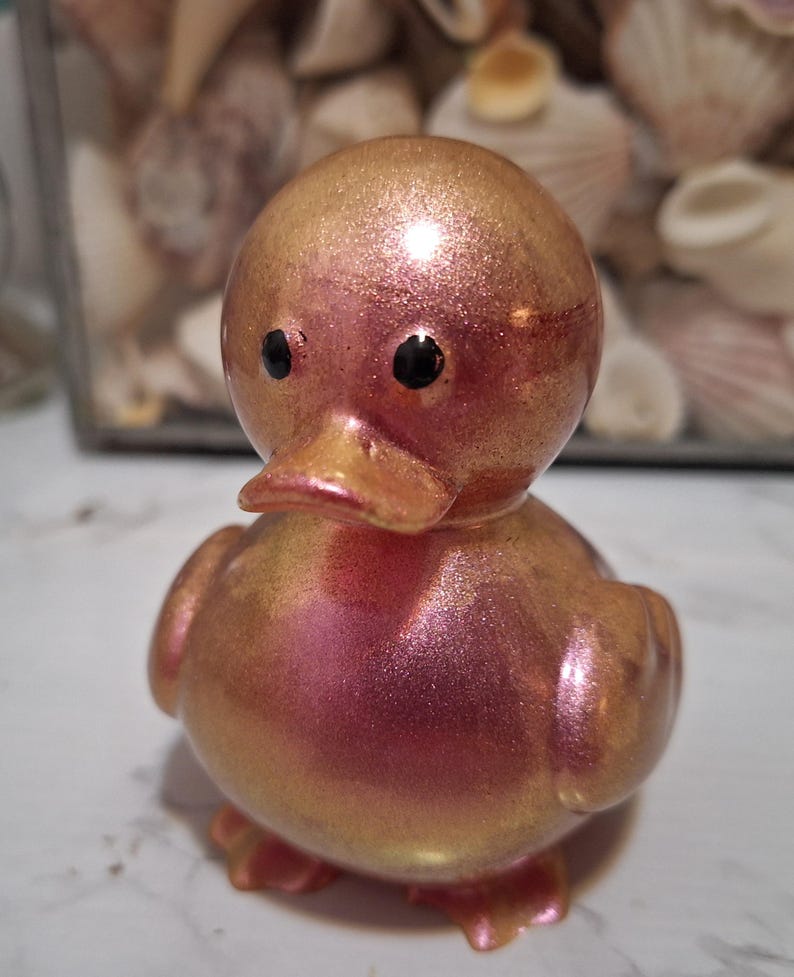 Handmade Epoxy Resin Art Ducks Figurine / Paperweight - Etsy