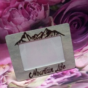 Adventure Awaits Mountains Rustic Engraved 4 X 6 Picture Photo Frame - Etsy
