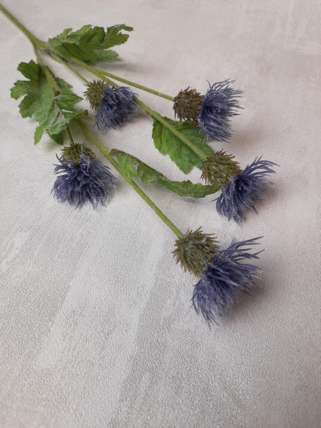 Artificial Blue Thistle Spray: Scottish Wedding Decor - Etsy