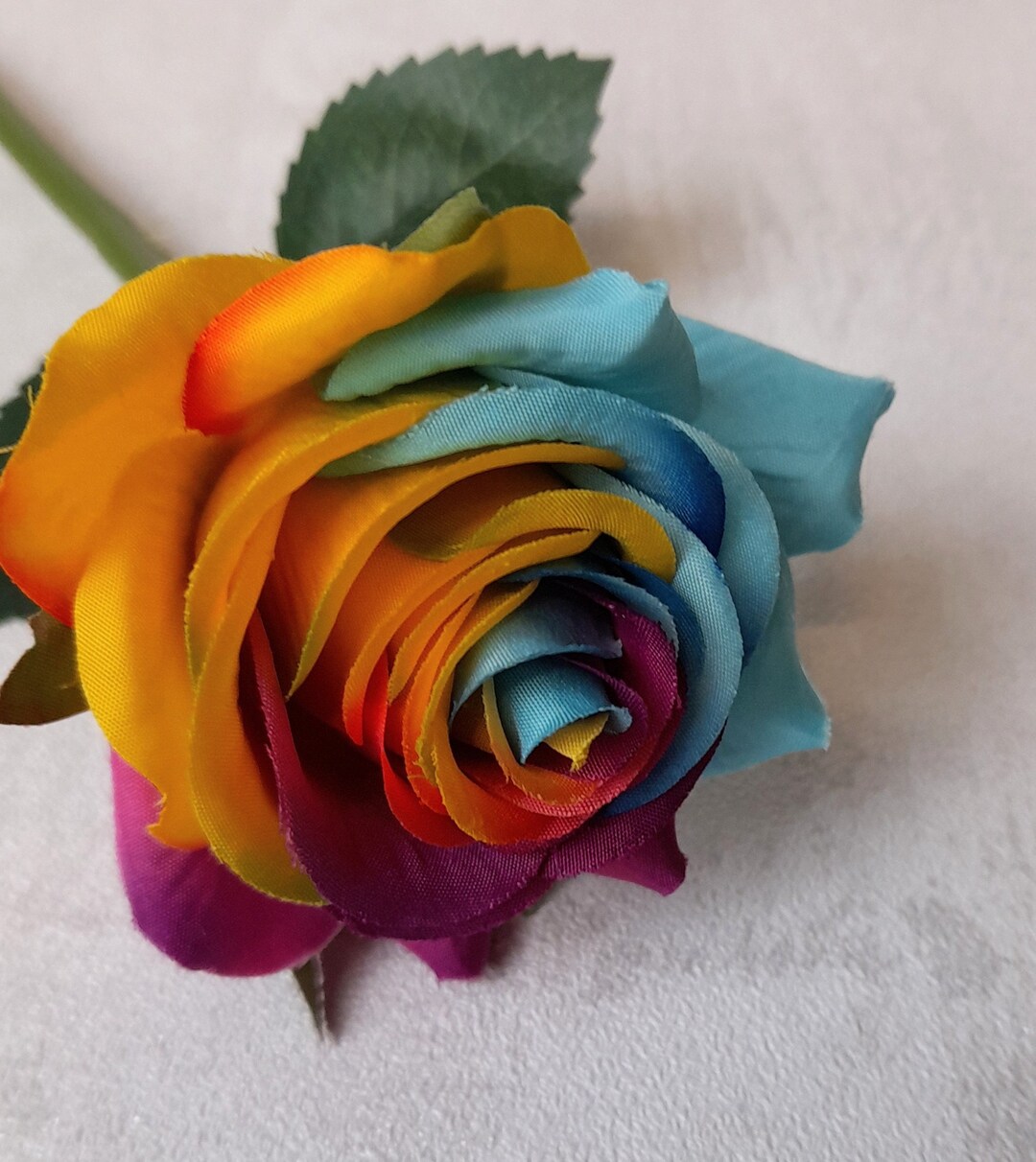 Rainbow Rose, Pride Gift, Artificial Rose, Rainbow Gift, Rainbow ...