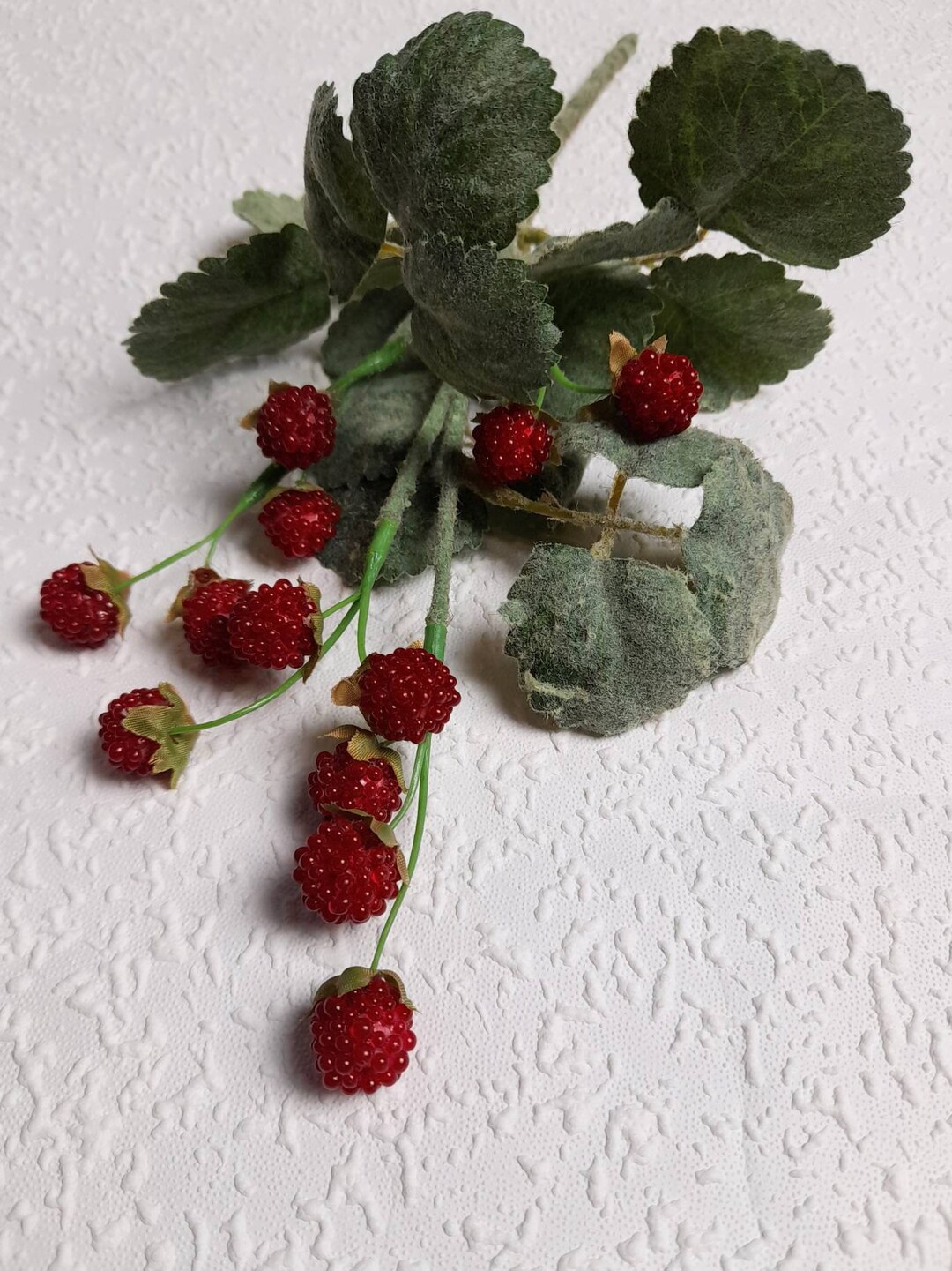 Artificial Raspberry, Raspberry Stem, Artificial Fruit, Raspberry ...