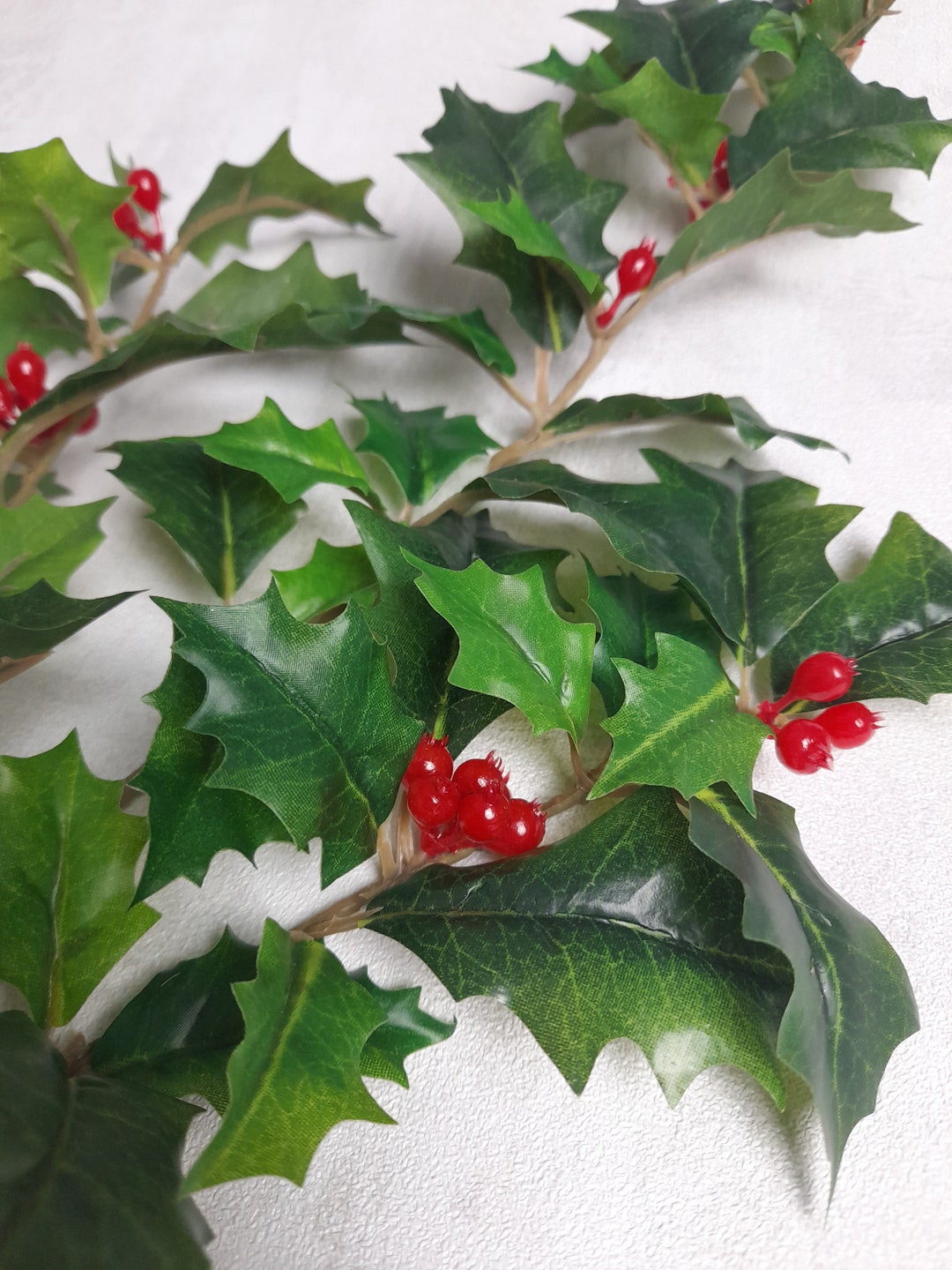 Artificial Holly Holly Spray Holly and Berries Christmas - Etsy UK