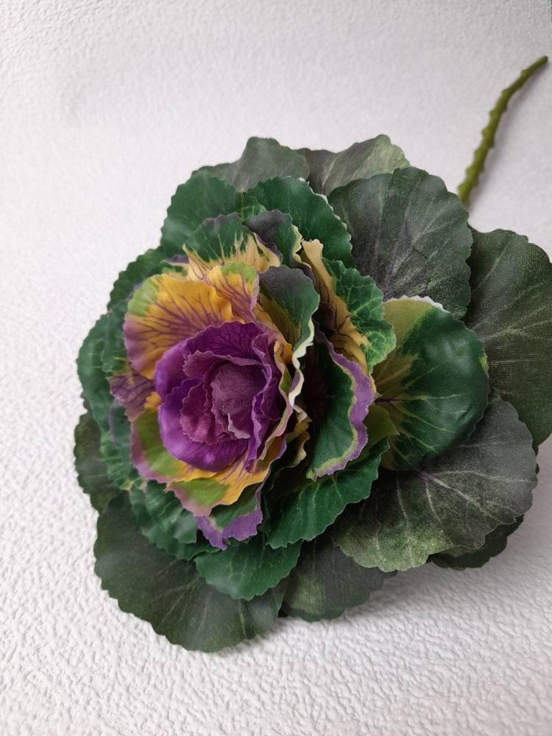 Artificial Purple Ornamental Cabbage Stem: Realistic Floral Decor - Etsy