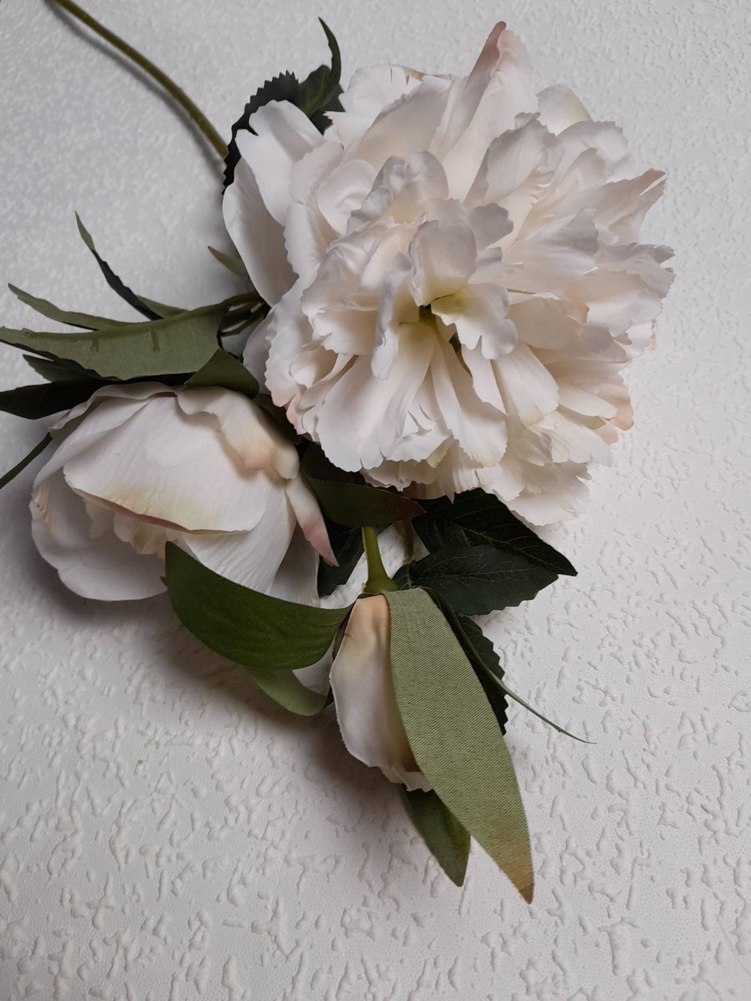 Artificial Peony, Artificial Flowers, Ivory Peony, Ivory Flowers, Ivory ...