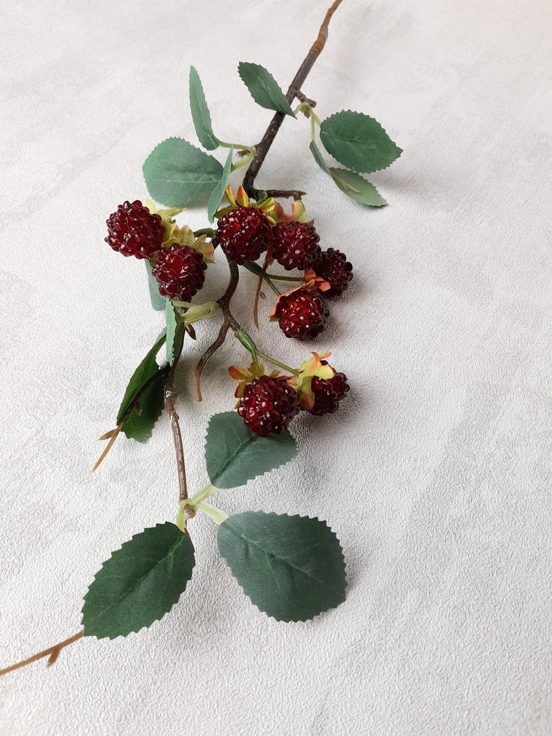 Artificial Blackberry, Blackberry Stem, Artificial Fruit, Blackberry ...
