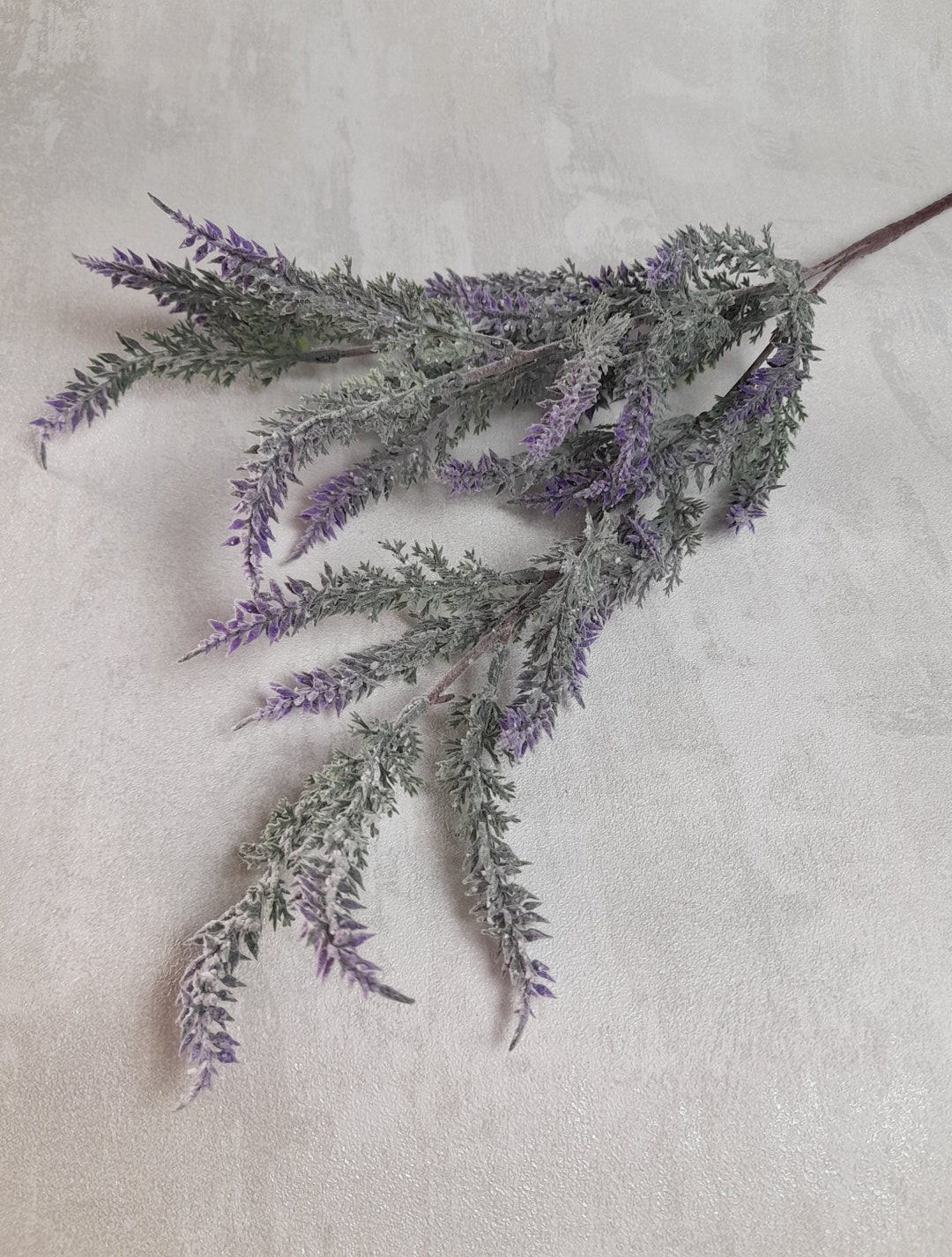 Artificial Lilac Heather Stem: Rustic Floral Spray, 65cm - Etsy