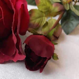 Artificial Rose, Red Rose, Artificial Flowers, Valentine Rose, Red ...