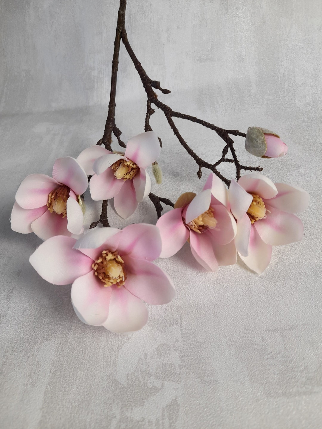 Artificial Magnolia Pink Magnolia Pink Flowers Artificial - Etsy