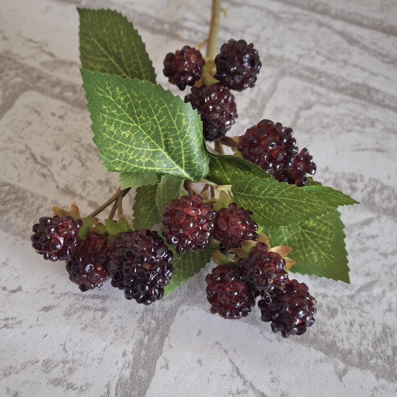 Black Berries Artificial - Etsy UK