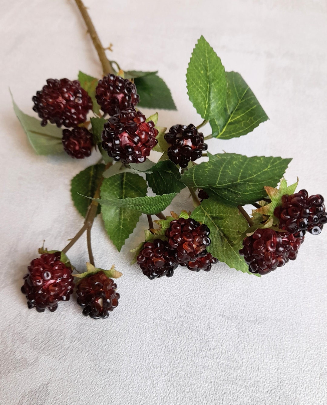 Artificial Blackberry, Blackberry Stem, Artificial Fruit, Blackberry ...
