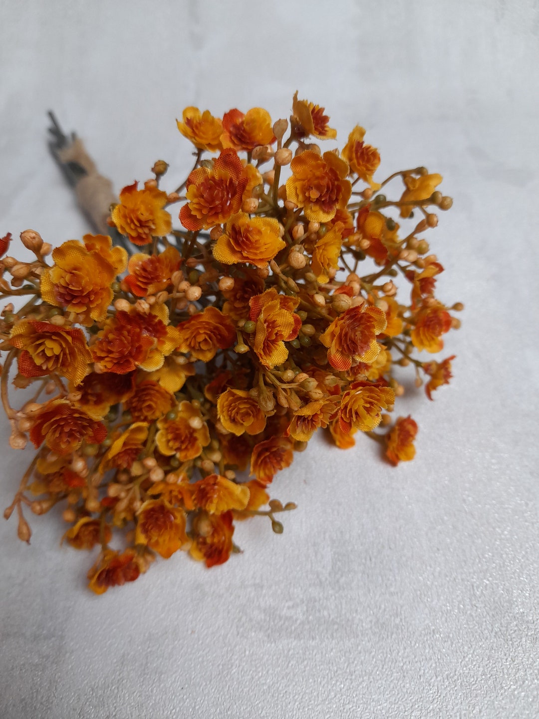 Artificial Gypsophila, Orange Gypsophila, Orange Flowers, Orange ...