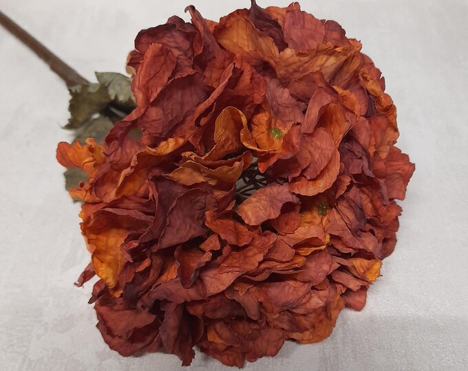 Artificial Hydrangea, Orange Hydrangea, Dried Hydrangea, Hydrangea ...