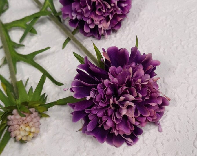 Artificial Scabiosa, Mauve Scabiosa, Purple Flowers, Mauve Flowers ...