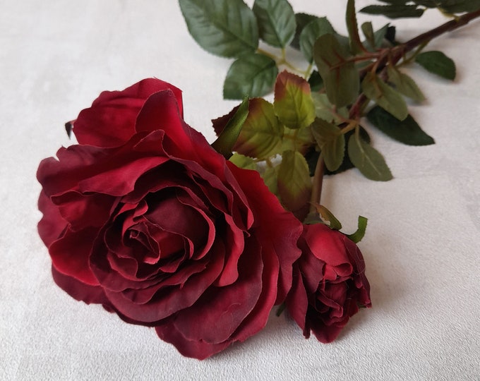 Artificial Rose, Red Rose, Artificial Flowers, Valentine Rose, Red ...