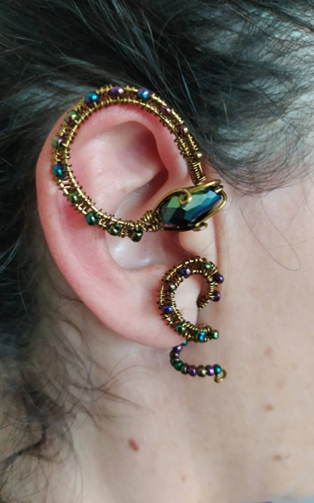 Wraped Snake Bohemia Earring,no Piercing Earrings,wrap Earring,fantasy ...
