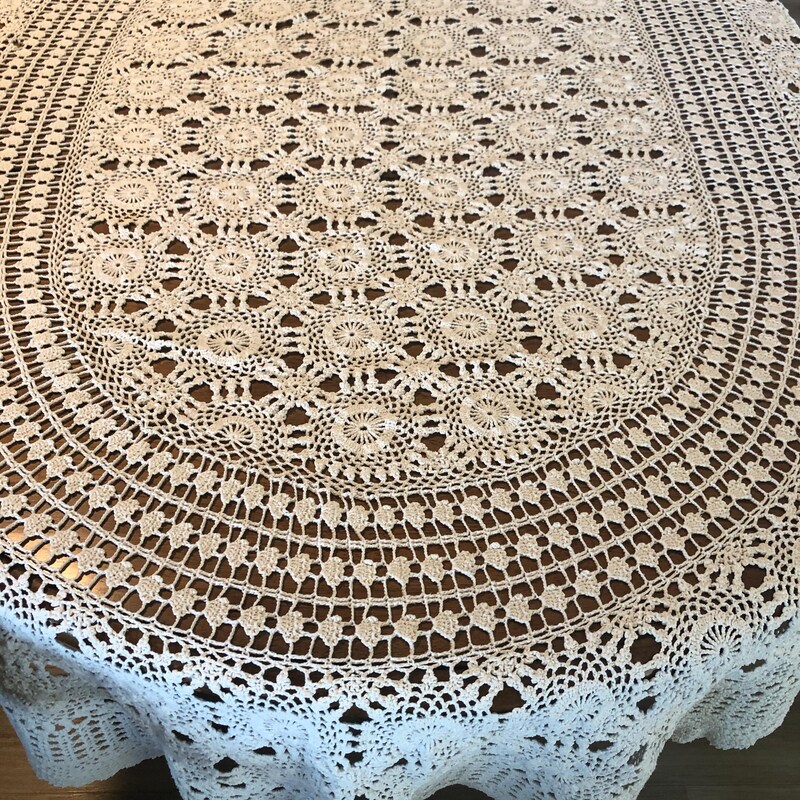 Crochet Tablecloth - Etsy