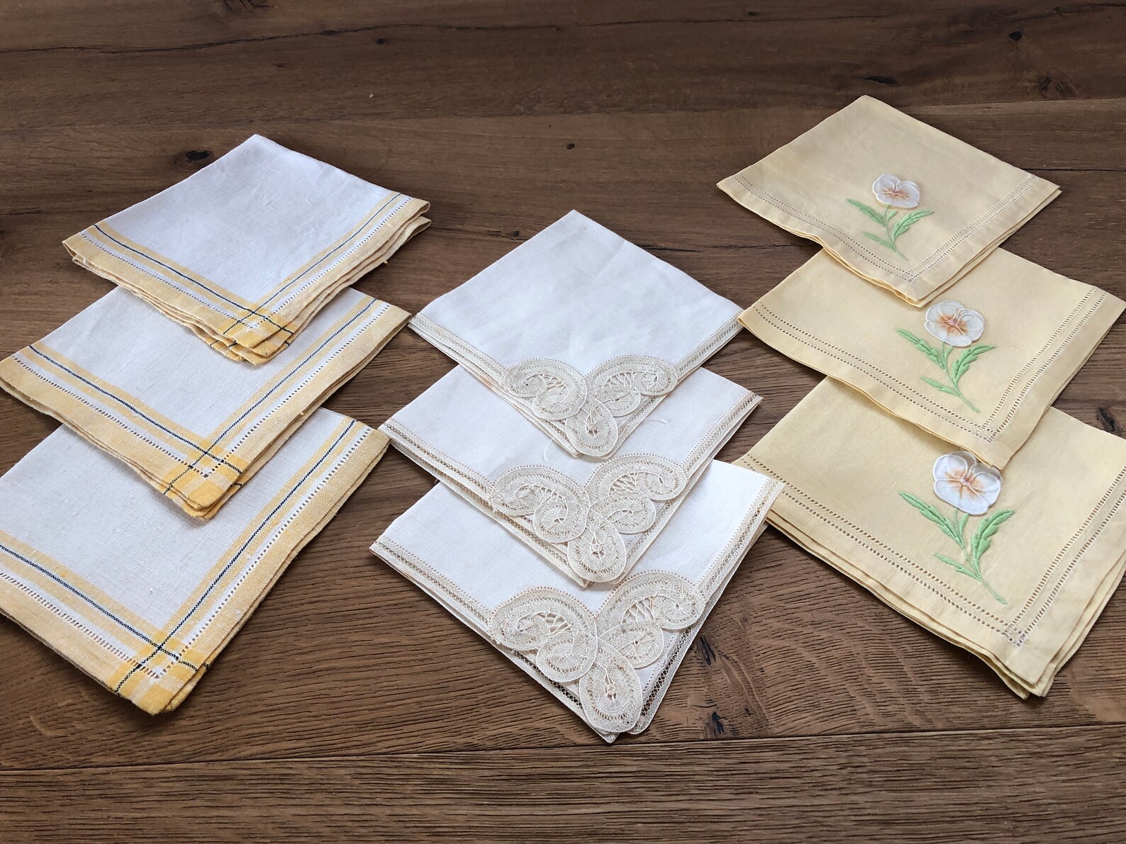 Vintage Mixed Sets of 8 Cloth Cocktail Napkins Cotton | Etsy