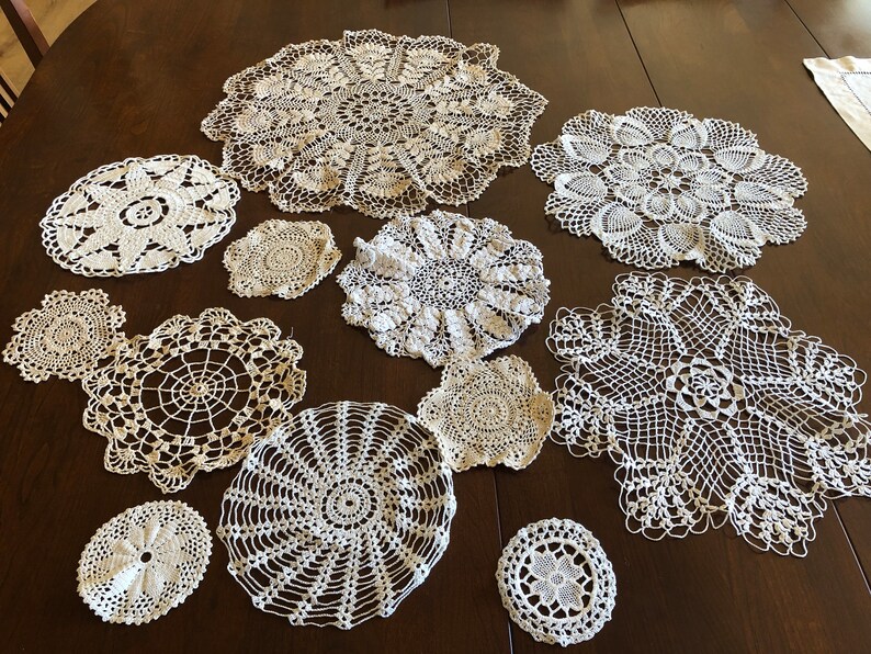 Doilies Doilies and More Doilies Multiple Lots of Doilies - Etsy