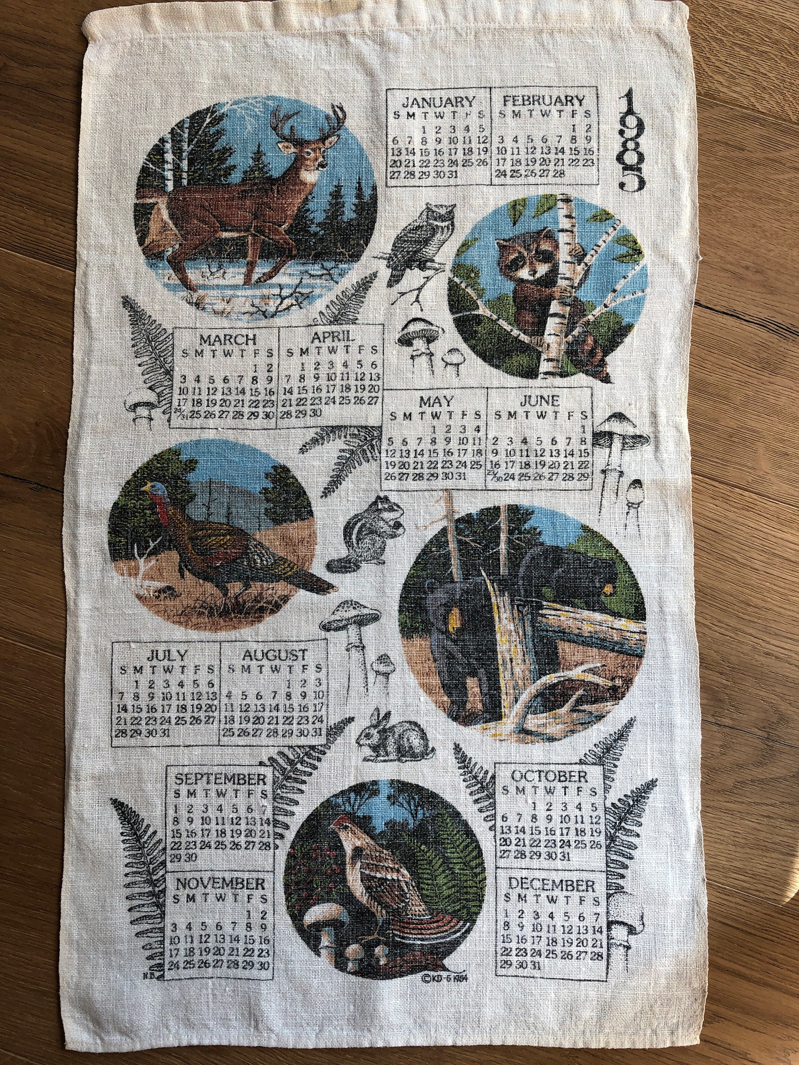 Vintage Calendar Wall Hanging or Tea Towel Multiple Years to - Etsy