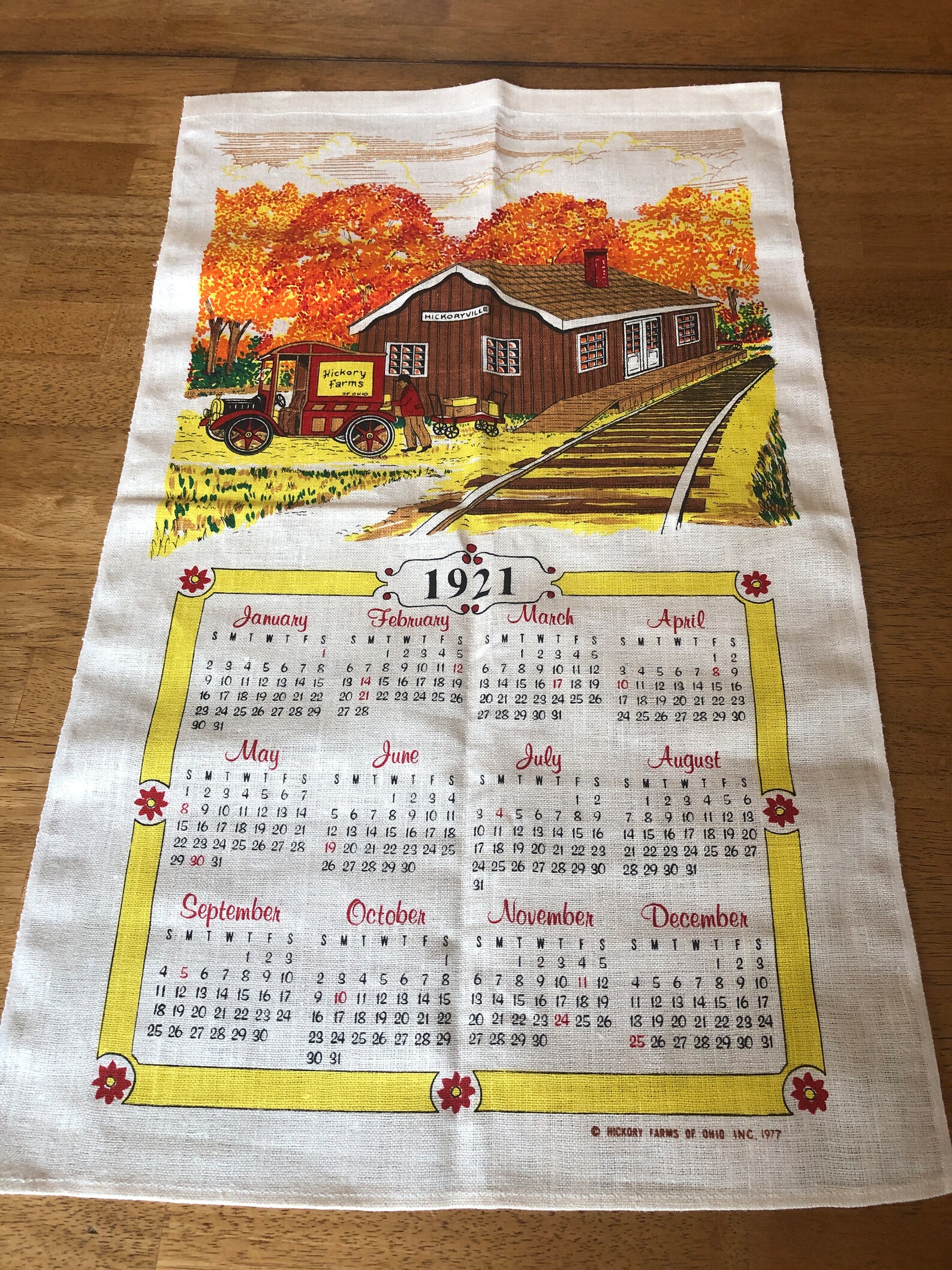 Vintage Calendar Wall Hanging or Tea Towel Multiple Years to - Etsy
