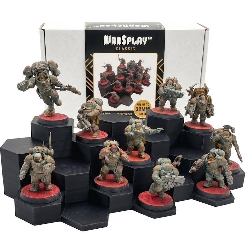 Warsplay Classic - Miniature Display Stand, 32 Mm Bases, Modular ...