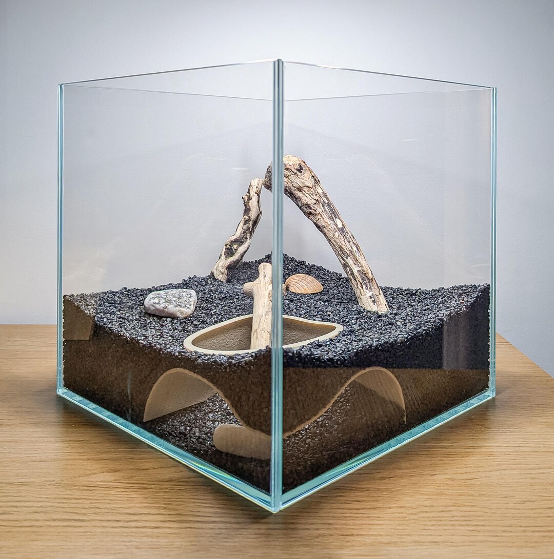 Corner Aquarium Cave for Shrimp, Betta, Corydoras – Under-substrate ...