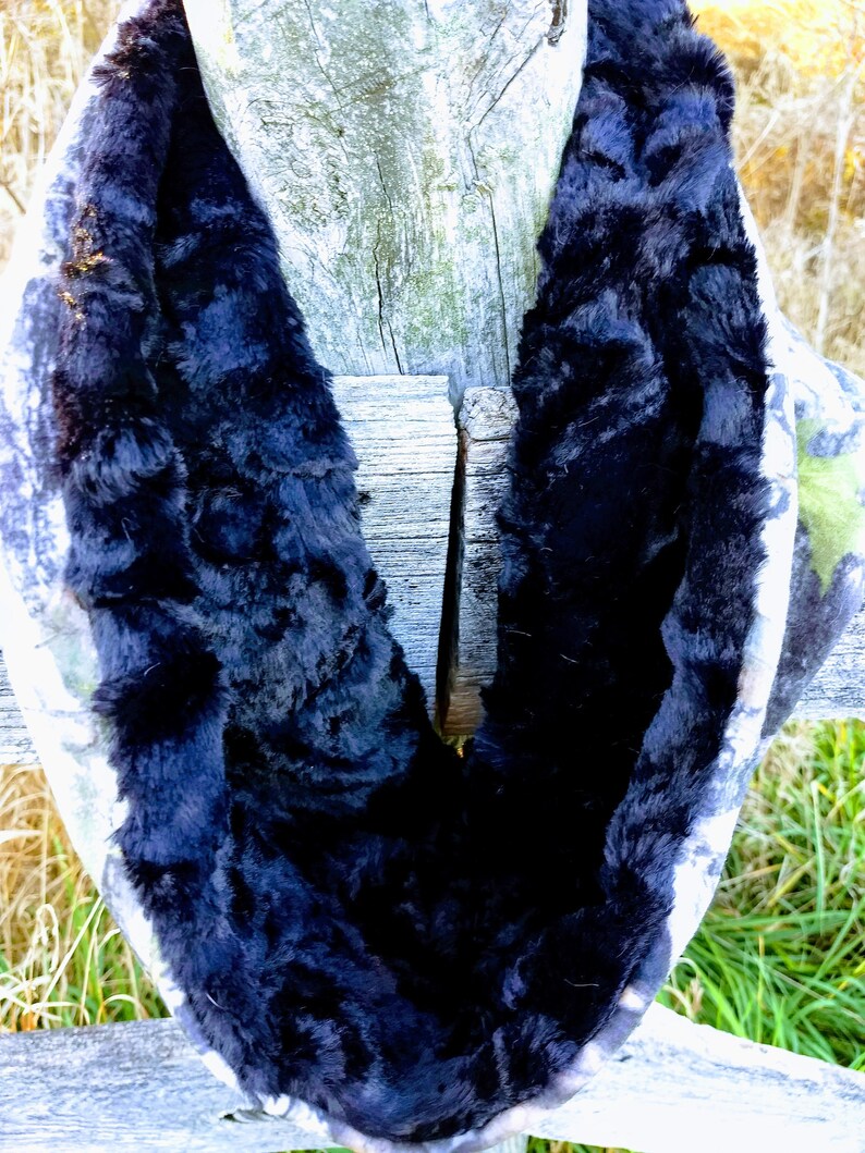 Black Marble & True Timber Camo Luxe Cuddle Minky Infinity | Etsy