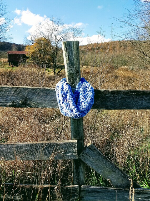 Verdadero Azul Paloma Luxe Cuddle Minky Infinity Bufanda | Etsy